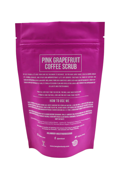PINK GRAPEFRUIT BODY SCRUB FOR THE GLOW – Glam Body, LLC